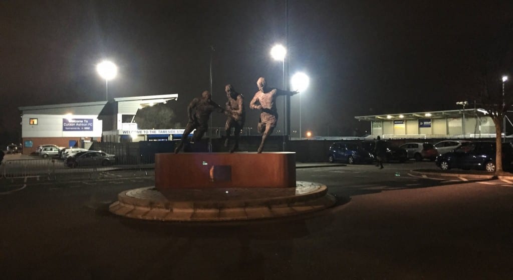 Tameside Stadium, the home of Curzon Ashton